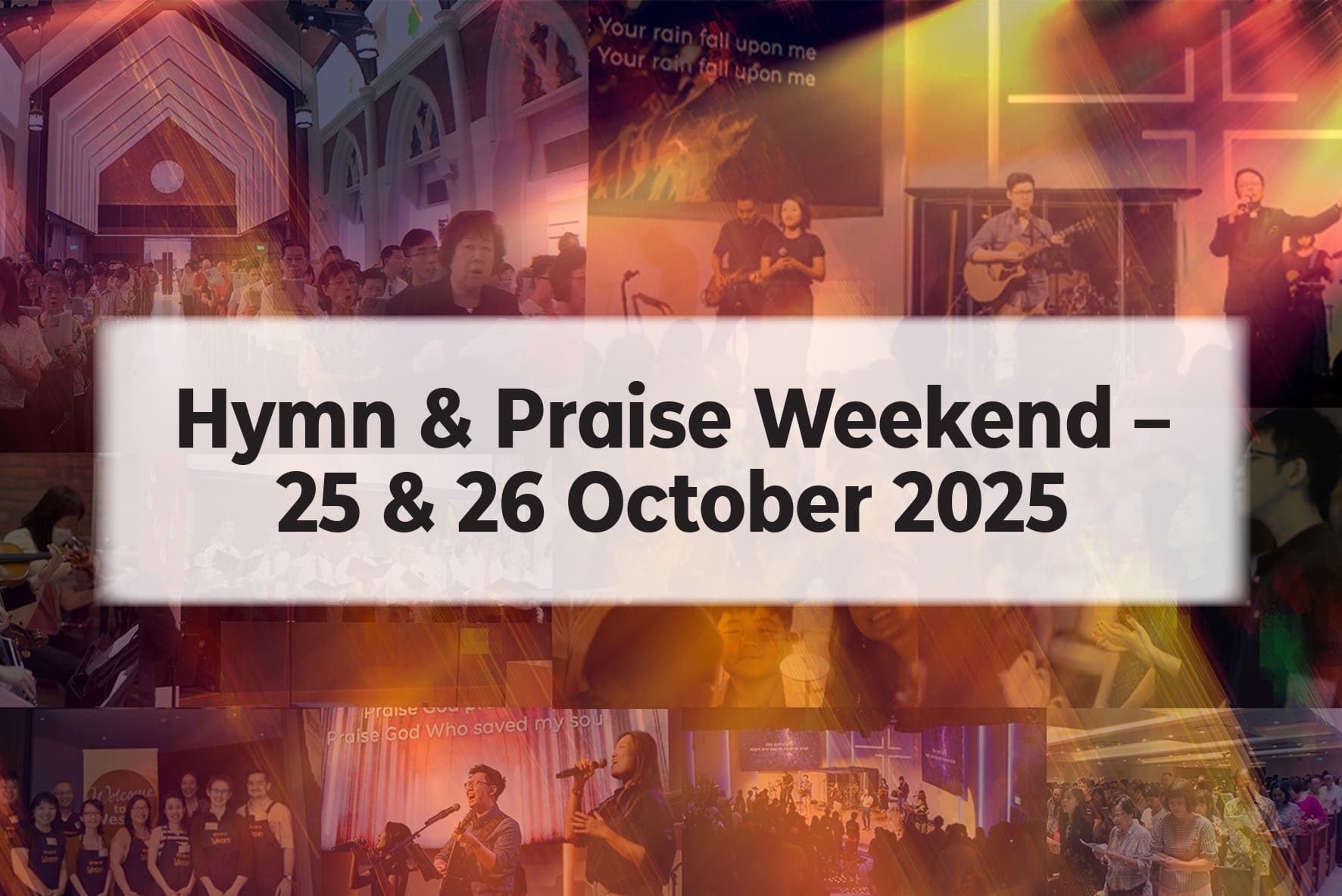 Wesley Weekly - Hymn & Praise Weekend - 25 & 26 October 2025-Events